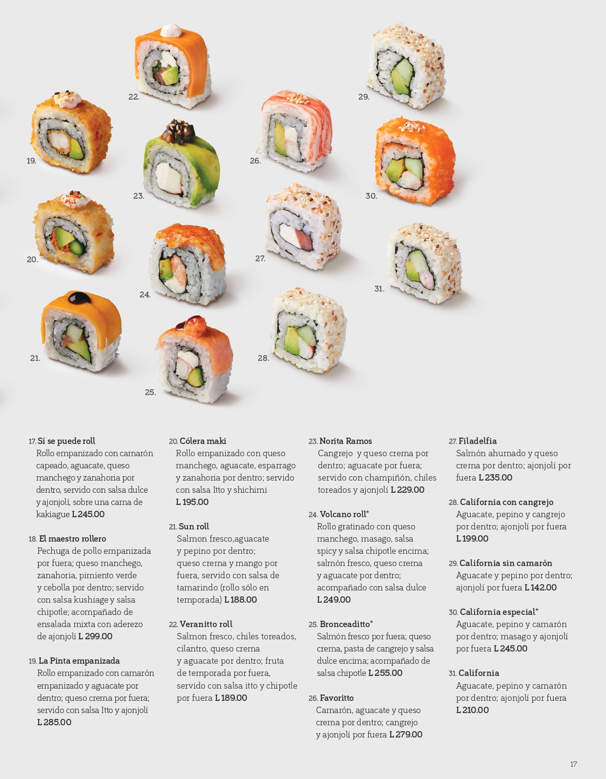 Rollos – Sushi Itto Web